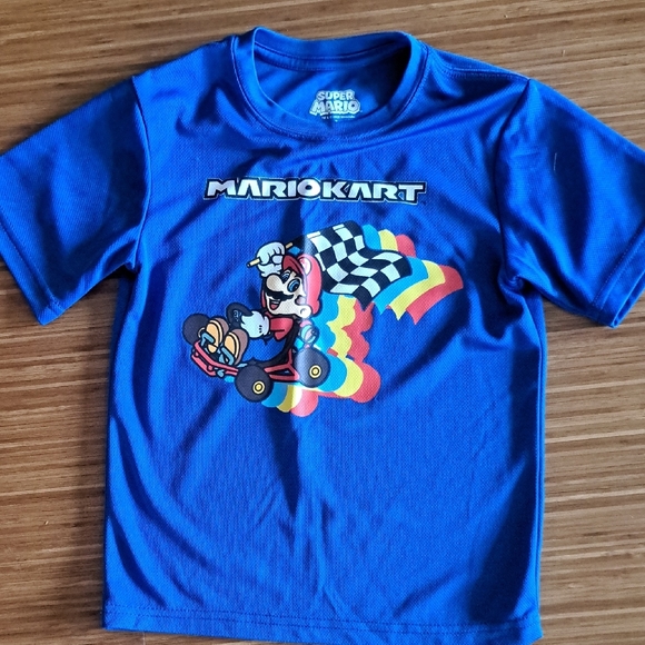 Nintendo | Shirts & Tops | Super Mario Kart Blue Tshirt | Poshmark